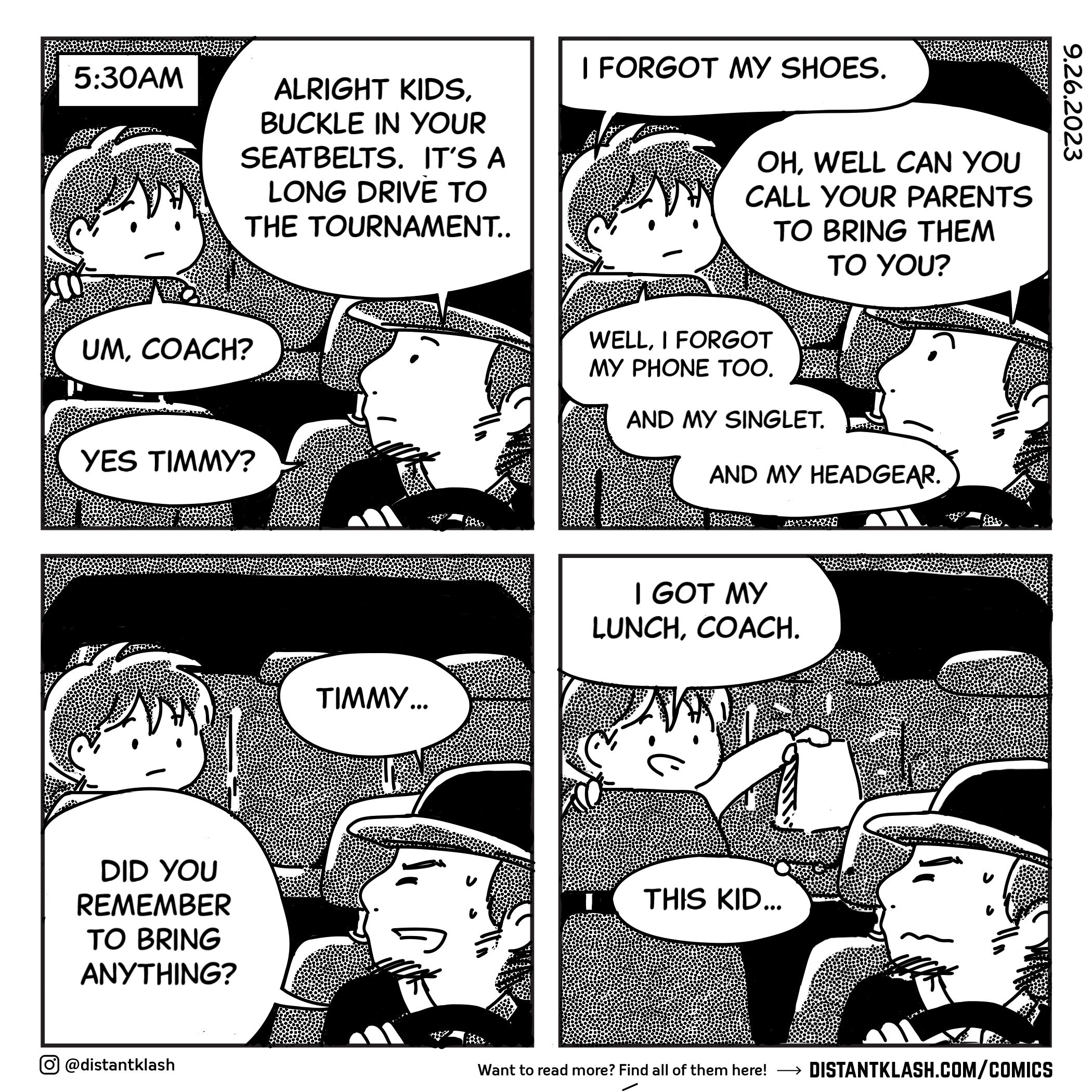 I forgot my shoes coach – Distant Klash
